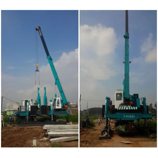 China Highway Hydraulic Static Pile Driver / Hydraulic Press In Pile ...