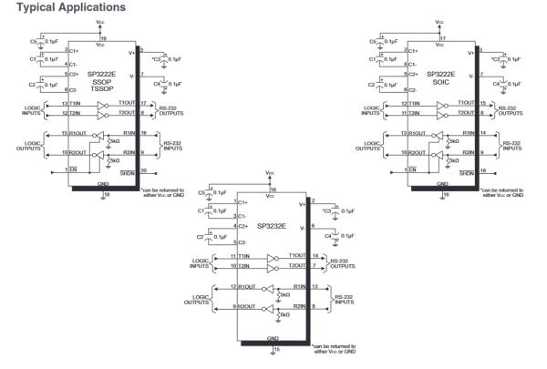 China Dual Transmitter Rs232 Transceiver Ic TR Soic 16 SP3232EEN L ...