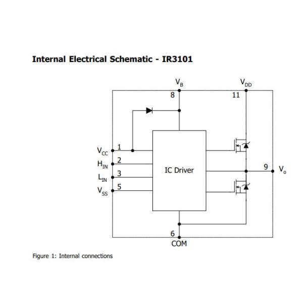 China IR3101 PMICPower Management Integrated Circuit Chips Half Bridge ...