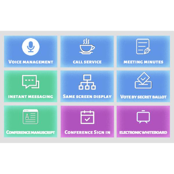 China AC220V Paperless Conference System Conference Table Display ...