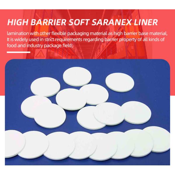 China Affordable PVDC High Barrier Seal Cap Liners Soft Saranex Liner ...