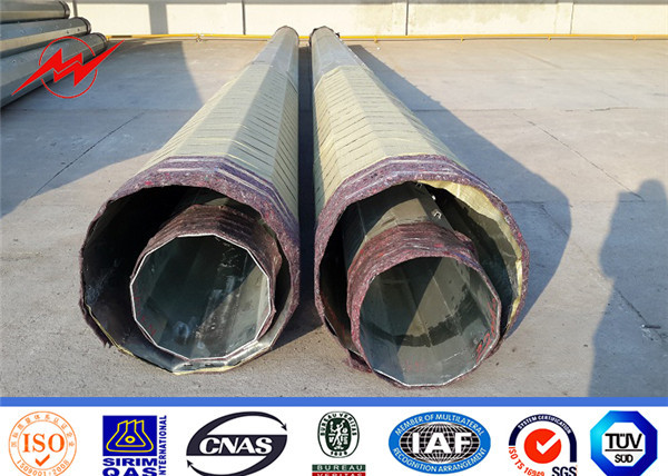 China Steel Transmission Electrical Power Pole , Spun Prestressed ...