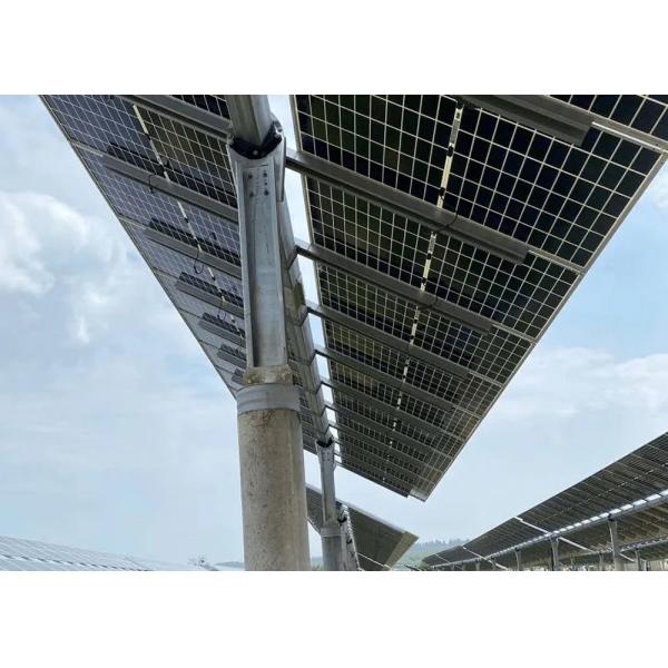 China Ground Mounting Solar PV Plant Tracker System Galvanized Steel ...