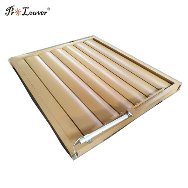 China Aluminum Motorized Sun Louver, Motorized Louver Window , Aerofoil ...
