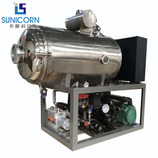 China 500kg Capacity Industrial Lyophilizer , Rotary Freeze Dryer ...