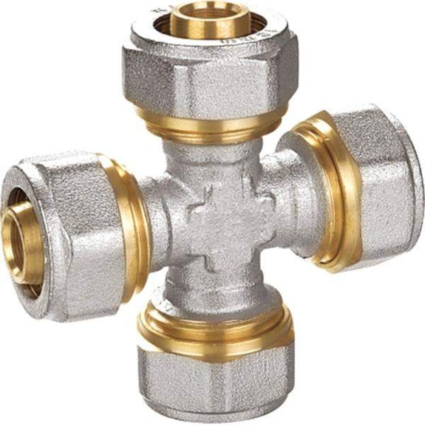China Brass Pex-al-pex Fitting PF5010 Equal Diameter Four-way - China Brass Fittings