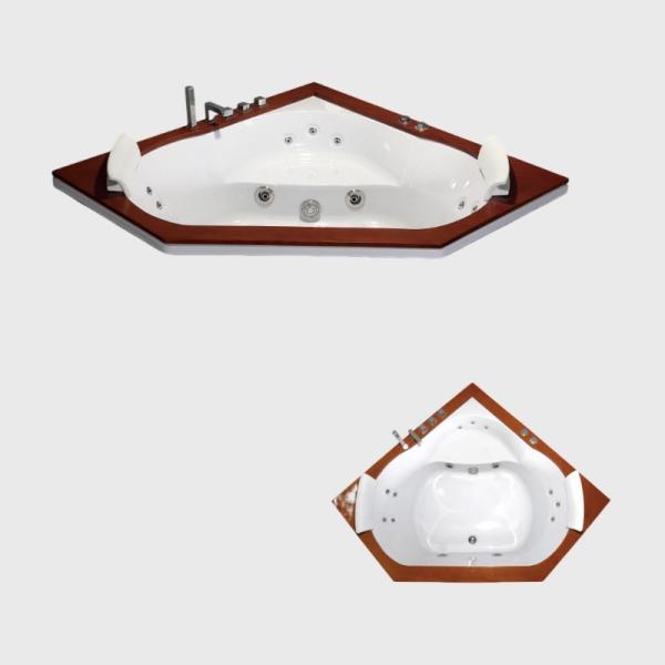 China 24Inch Buildin Massage Freestanding Jetted Bathtub Acrylic 2 ...