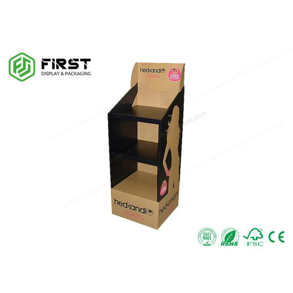 China 3 Tiers Easy Assembly Cardboard Floor Displays , Corrugated ...