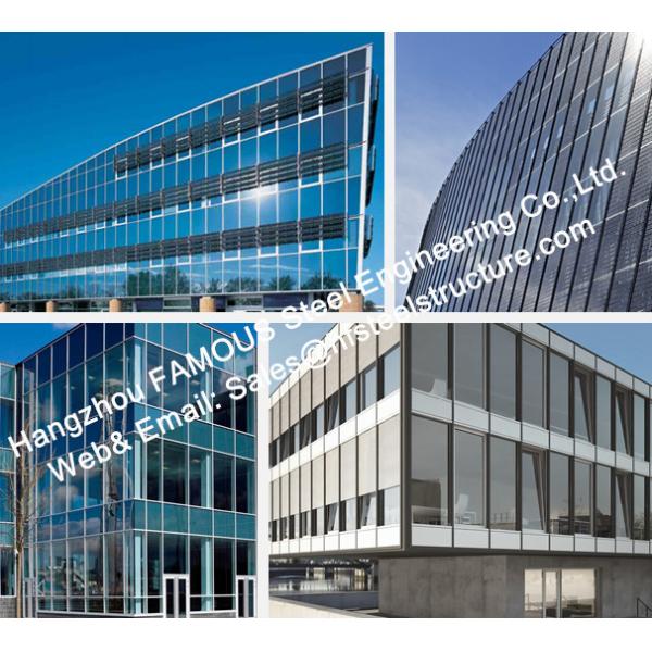China Structural Prefabricated Modular Panel Glass Facade Curtain Wall ...