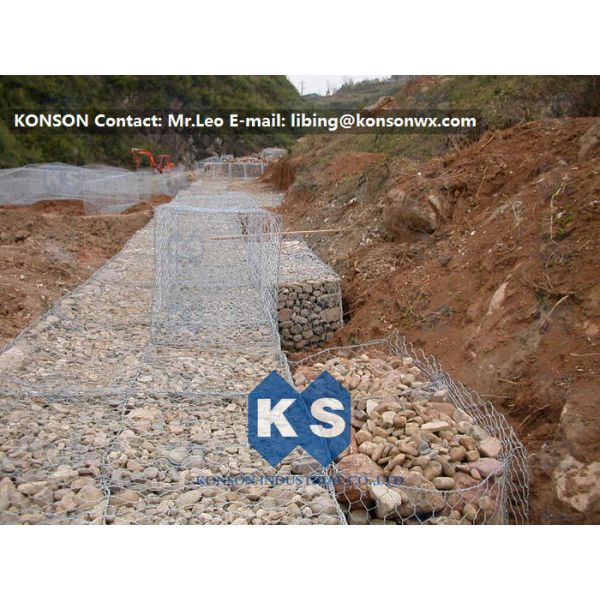 China Galfan Hexagonal Wire Mesh Woven Steel Gabion Boxes With ASTM A975-97 Standard - China ...