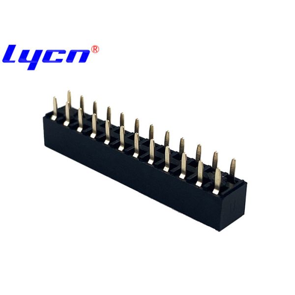 China 2.54mm Female Header Connector Double Row Straight DIP for Automobile - China Female ...