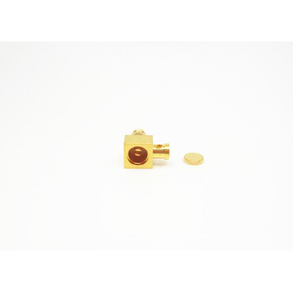 China 50Ohm Female Right Angle SMPM RF Connector Gold Plated Coaxial Mini SMP - China SMPM RF ...