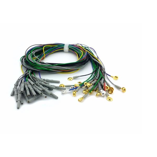 China Hospital Eeg Gold Cup Electrodes Cable , Emg Cable For EEG / EMG ...