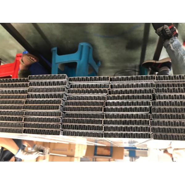 China Flat Oval Aluminum Radiator Tube With Aluminum Fin Inside For ...