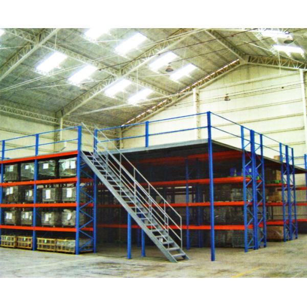 China Structural Rack Supported Mezzanine With Racking Frames / Step ...
