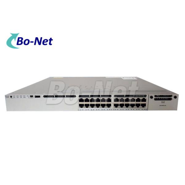 China 208 Gbps Capacity Cisco 24 Port Gigabit Switch C9300-24T-E 9300 C9300-DNA-E-24 - China ...