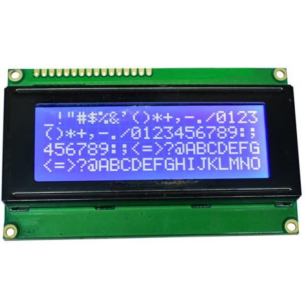 China Flat Rectangle Dot Matrix Display Module 20*4 Character Blue Film ...