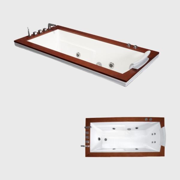 China 24Inch Buildin Massage Freestanding Jetted Bathtub Acrylic 2 ...