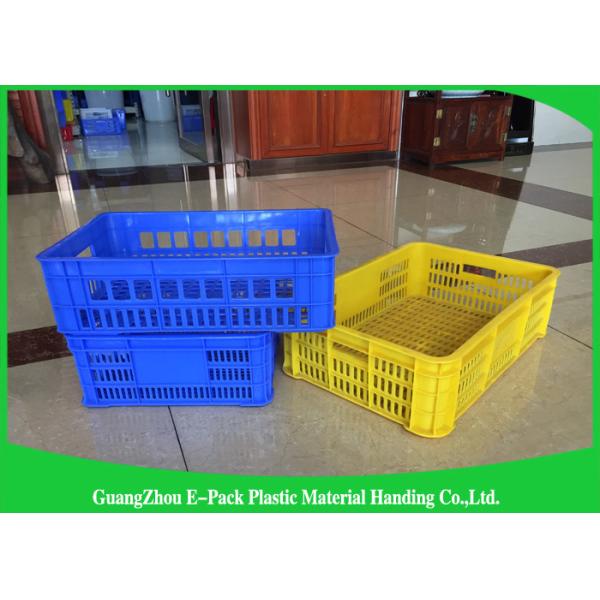 China Recyclable Plastic Crates With Lids , Light Weight Stacking ...