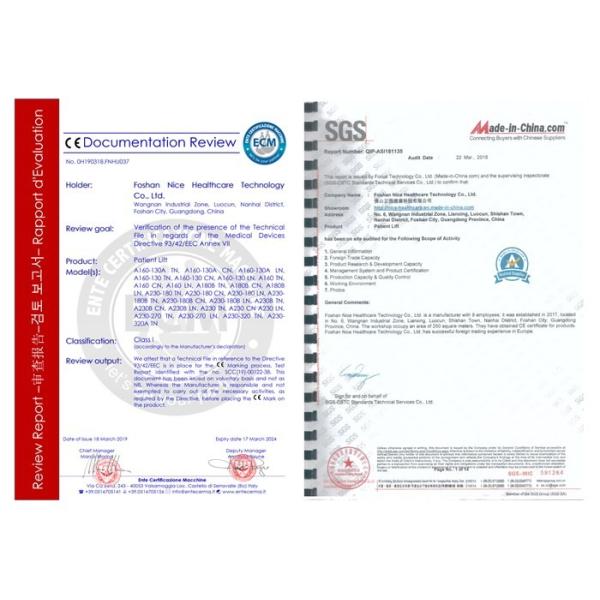China Hospital Rehabilitation Manual Hoist For Disabled , Portable ...