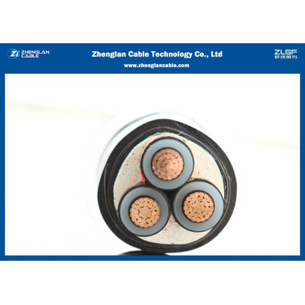 China 18/30KV 3 Cores Cu Cable , IEC 60502 MV Power Cable (Unarmoured) （CU/PVC/XLPE - China ...