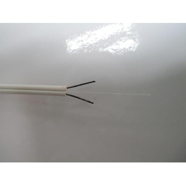 China 1 Core Flat Optical FTTH Drop Wire Cable Single Mode / Multi Mode ...