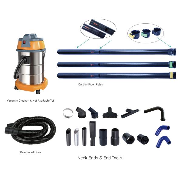 China 20FT High Reach And Long Reach Carbon Fiber Extension Pole For ...