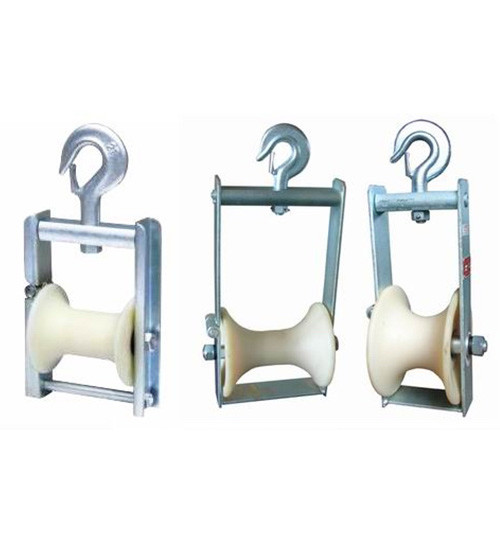 China Nylon Roller Aerial Cable Conductor Stringing Blocks 5 KN ...