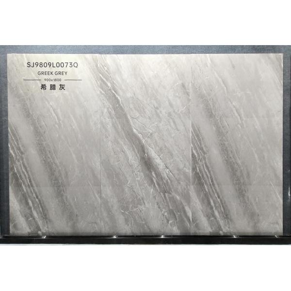 China Grey Polished Glazed Porcelain Tile 900x1800mm Marble Look ...