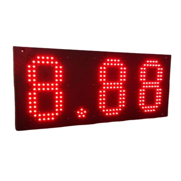 China Outdoor Red 7 Segment Display Screen LED Gas Station Sign Board ...