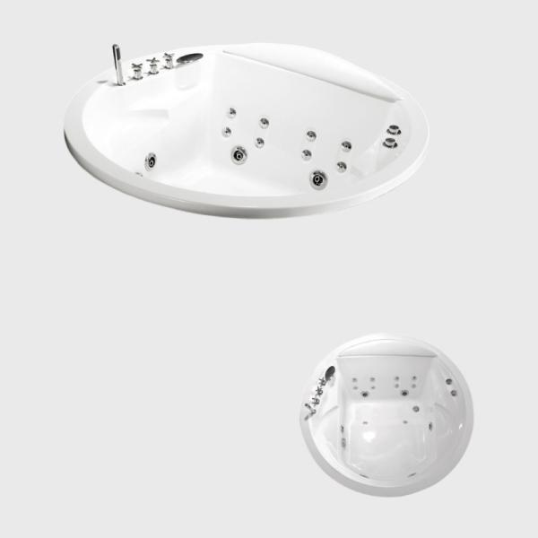 China 24Inch Buildin Massage Freestanding Jetted Bathtub Acrylic 2 ...