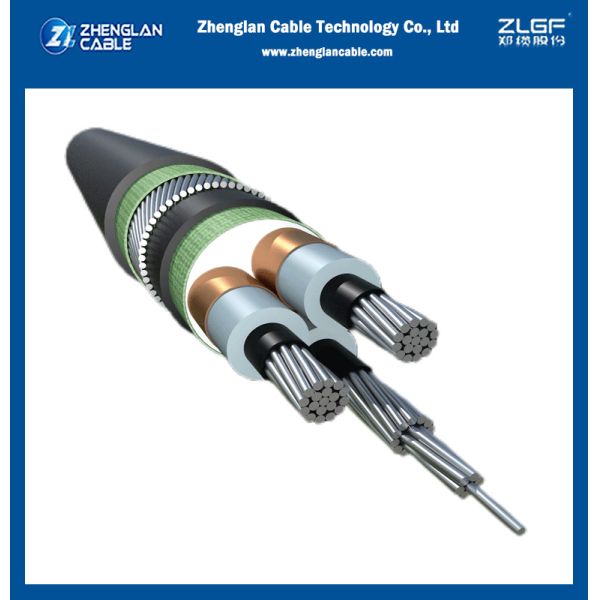 China 19/33kV Medium Voltage XLPE Insulation 3C SWA Armoured Power ...