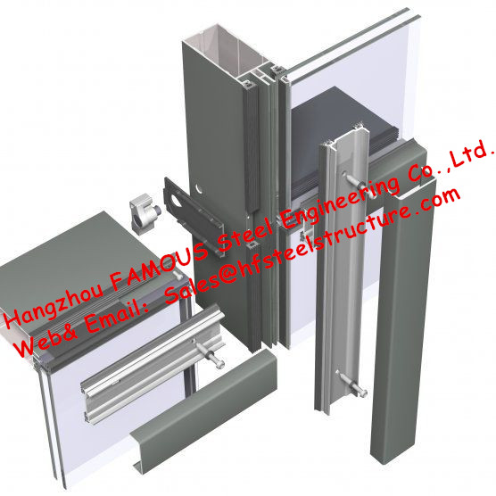 China Structural Prefabricated Modular Panel Glass Facade Curtain Wall ...