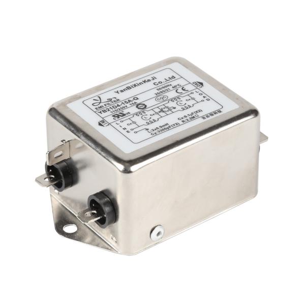 China YB21D4-15A-Q Low Pass EMI Filter 50/60Hz Frequency Compact Power ...