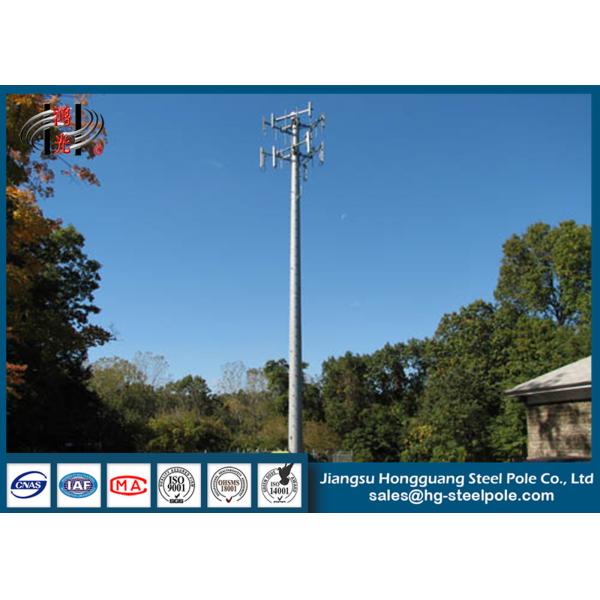 China Steel Conical Self Supporting Telecommunication Towers With ...