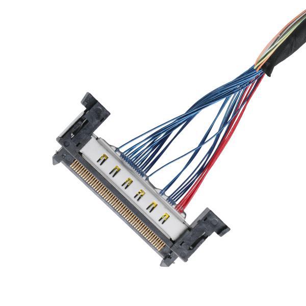 China JAE FI-RE51-HL and JST EHR-7 to 20679-040T-01 LVDS EDP Cable Micro Coaxial Cable - China ...