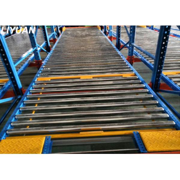 China FIFO Gravity Feed Pallet Racking 1200 Kg Heavy Duty Steel Roller ...