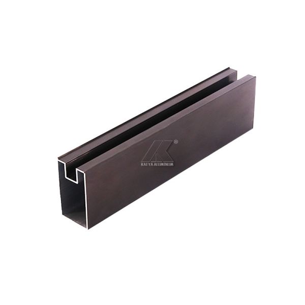 China Powder Coating Extruded Wardrobe Aluminium Profile For Sliding ...
