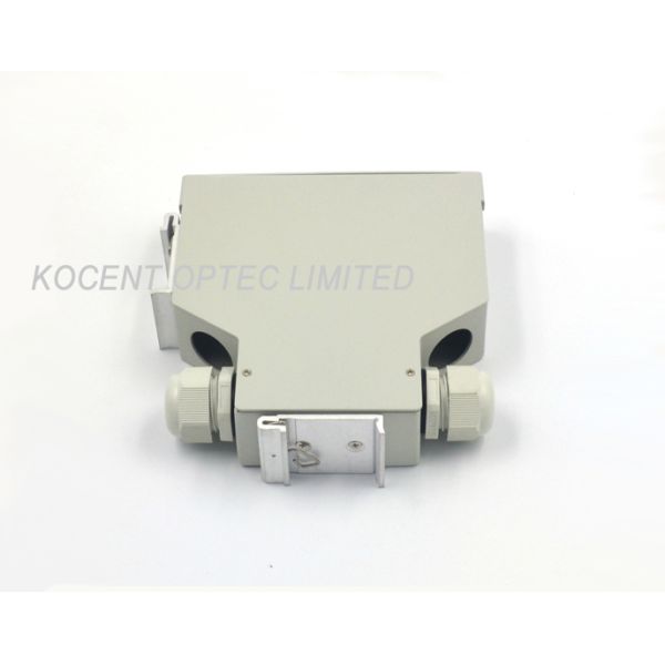 China FTTH GPON Fiber Optic Din Rail Terminal Splice Box OM4 LC 24 ...