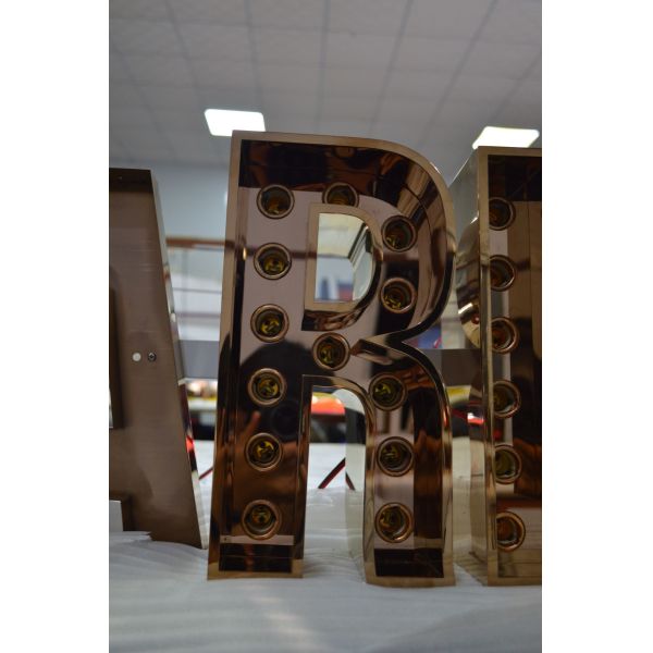 China Stainless Steel 3D LED Acrylic Signage , Outdoor Lighted Letters ...