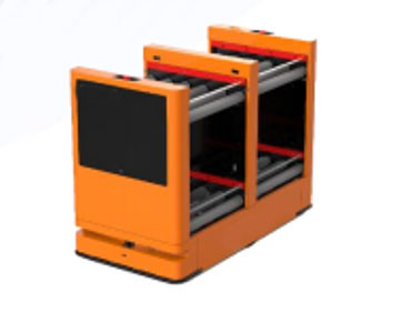 China 70dB AGV Automated Guided Vehicle Double-Layer Roller Backpack ...