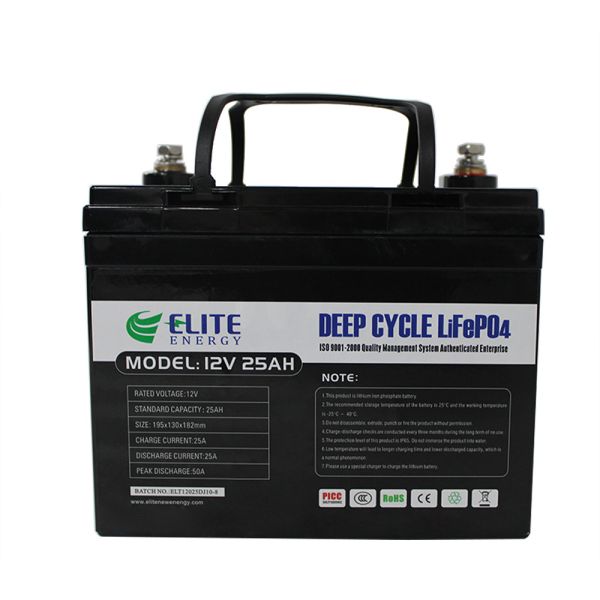 China Lightweight ABS Case Lithium Battery Pack 12V 25Ah Li Ion LiFePO4 ...