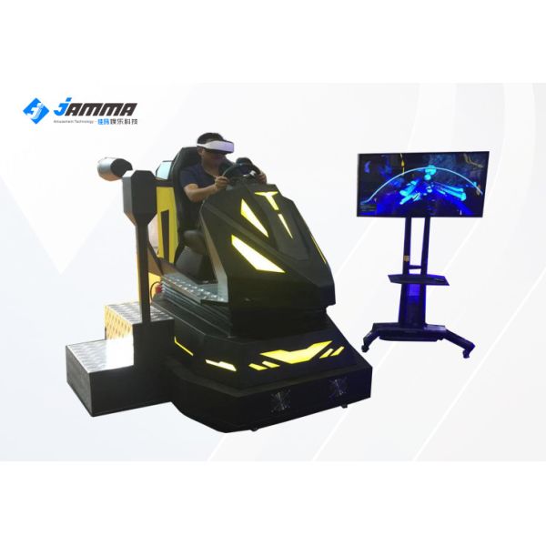 China Black VR Dynamic Video Car Racing Simulator Game Machine ...